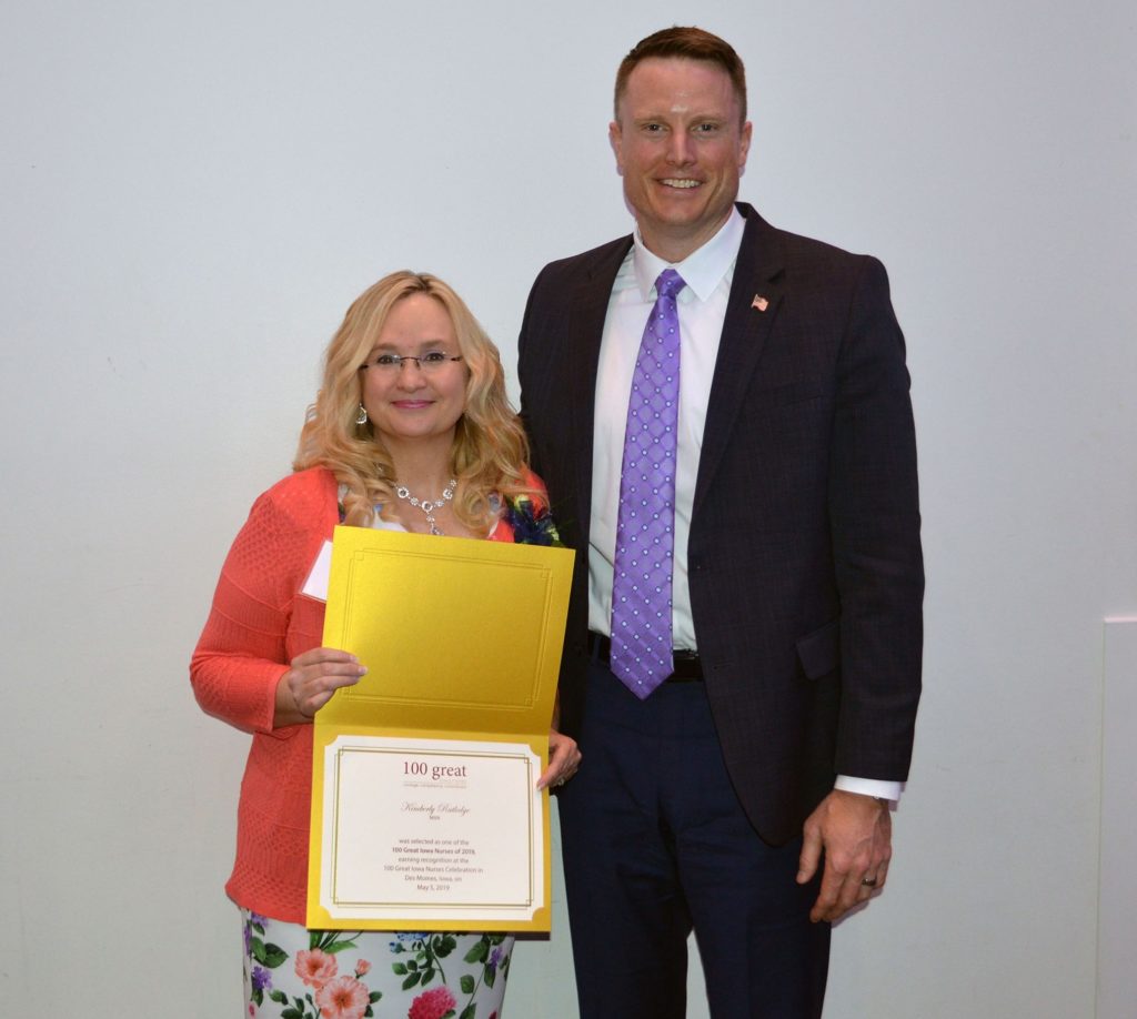 Kim Rutledge Named 2019 “100 Great Iowa Nurse” - Mahaska Health