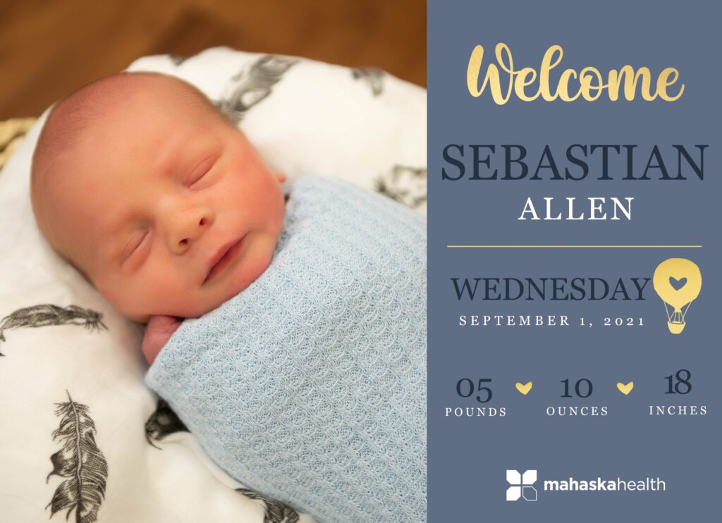 Welcome Sebastian Allen! - Mahaska Health