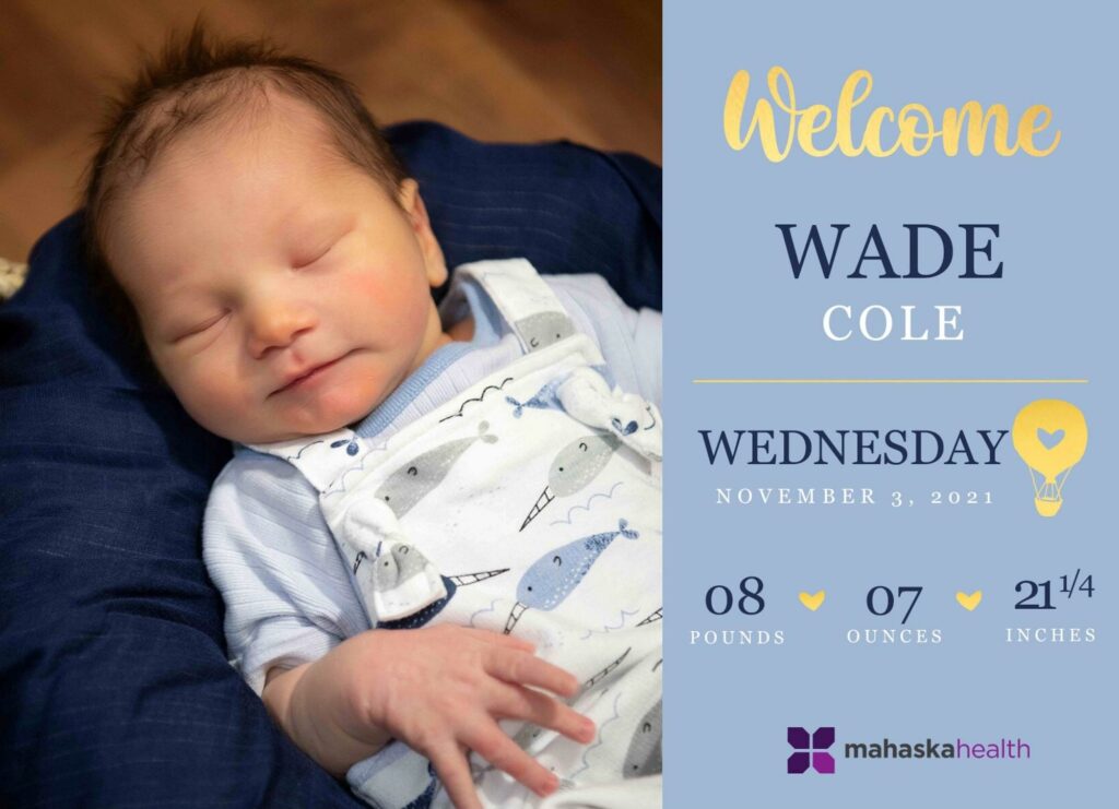 Welcome Wade Cole! - Mahaska Health