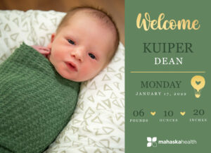 Welcome Kuiper Dean! - Mahaska Health