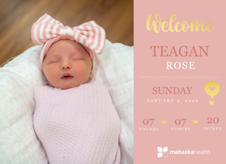 Welcome Teagan Rose! - Mahaska Health