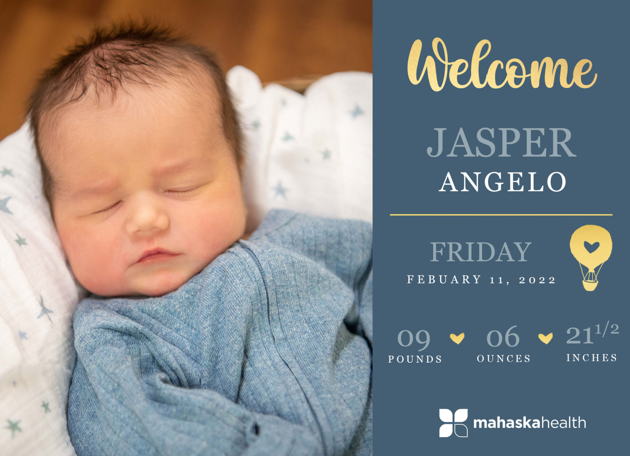Welcome Jasper Angelo! - Mahaska Health