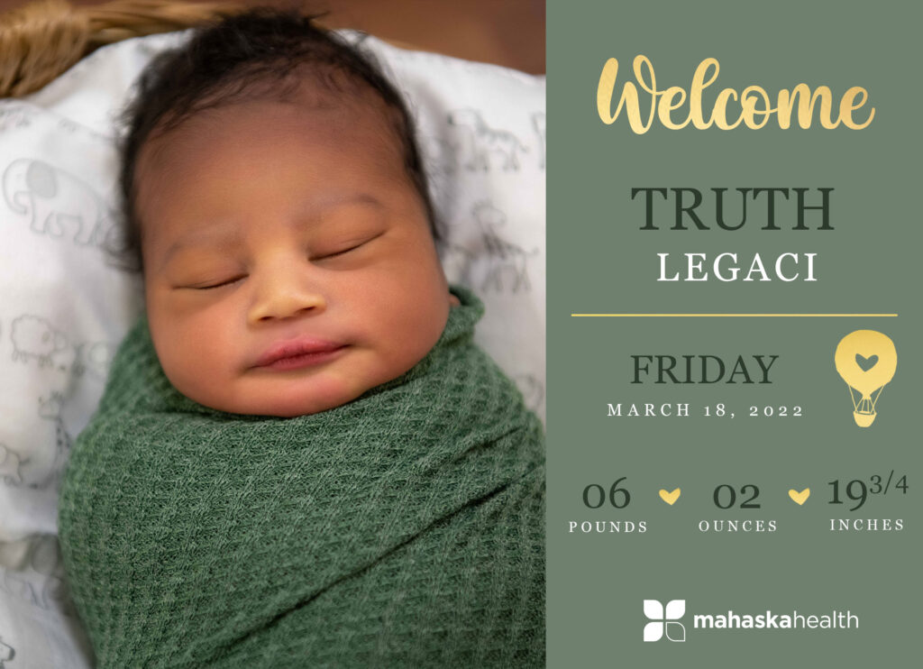 Welcome Truth Legaci! - Mahaska Health