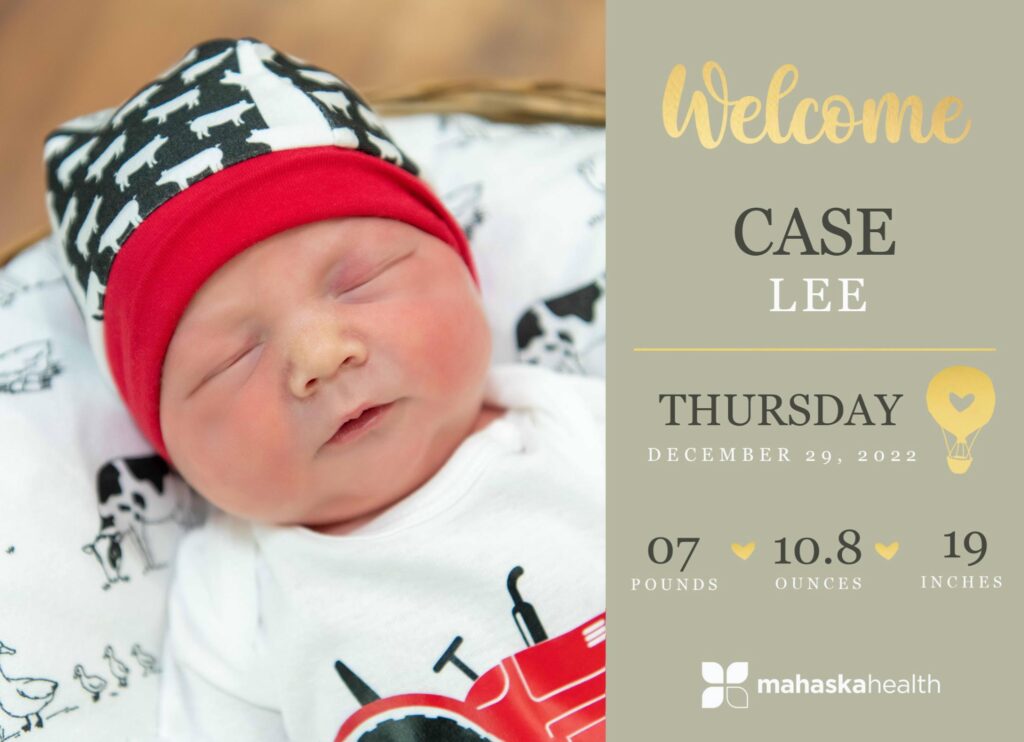Welcome Case Lee! - Mahaska Health