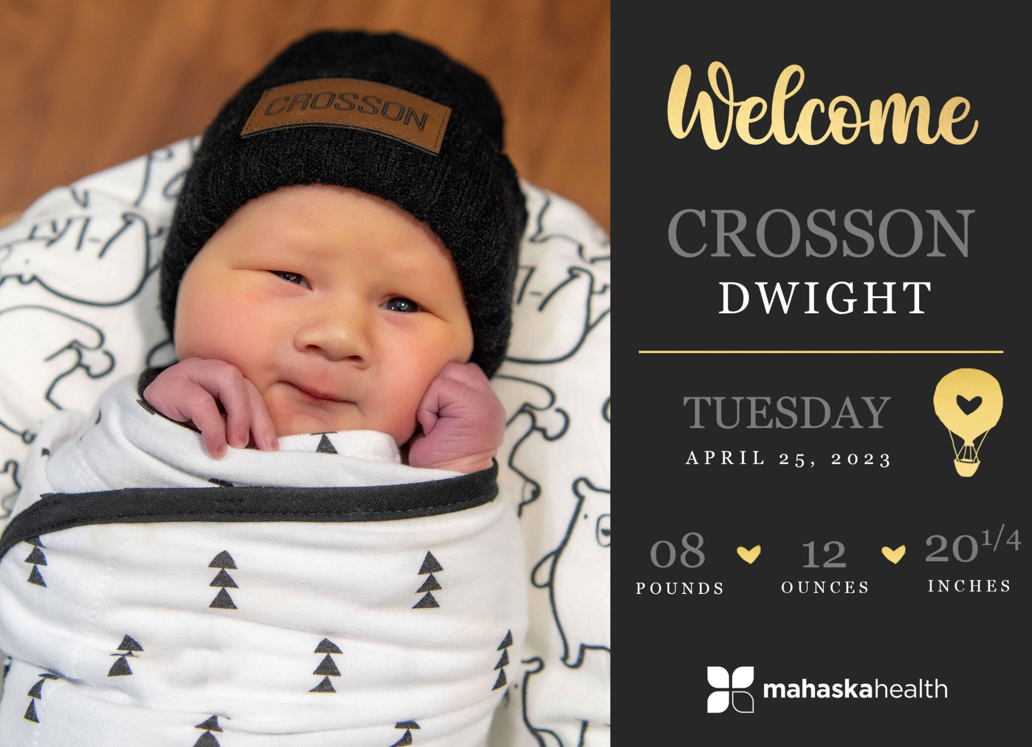 Welcome Crosson Dwight! - Mahaska Health