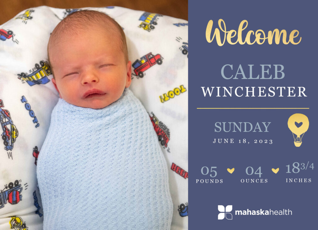 Welcome Caleb Winchester! - Mahaska Health