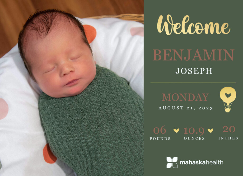 Welcome Benjamin Joseph! - Mahaska Health