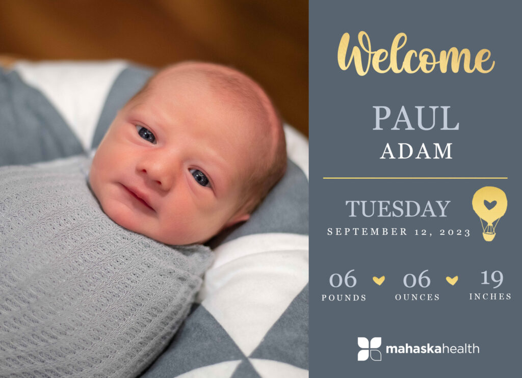Welcome Paul Adam! - Mahaska Health