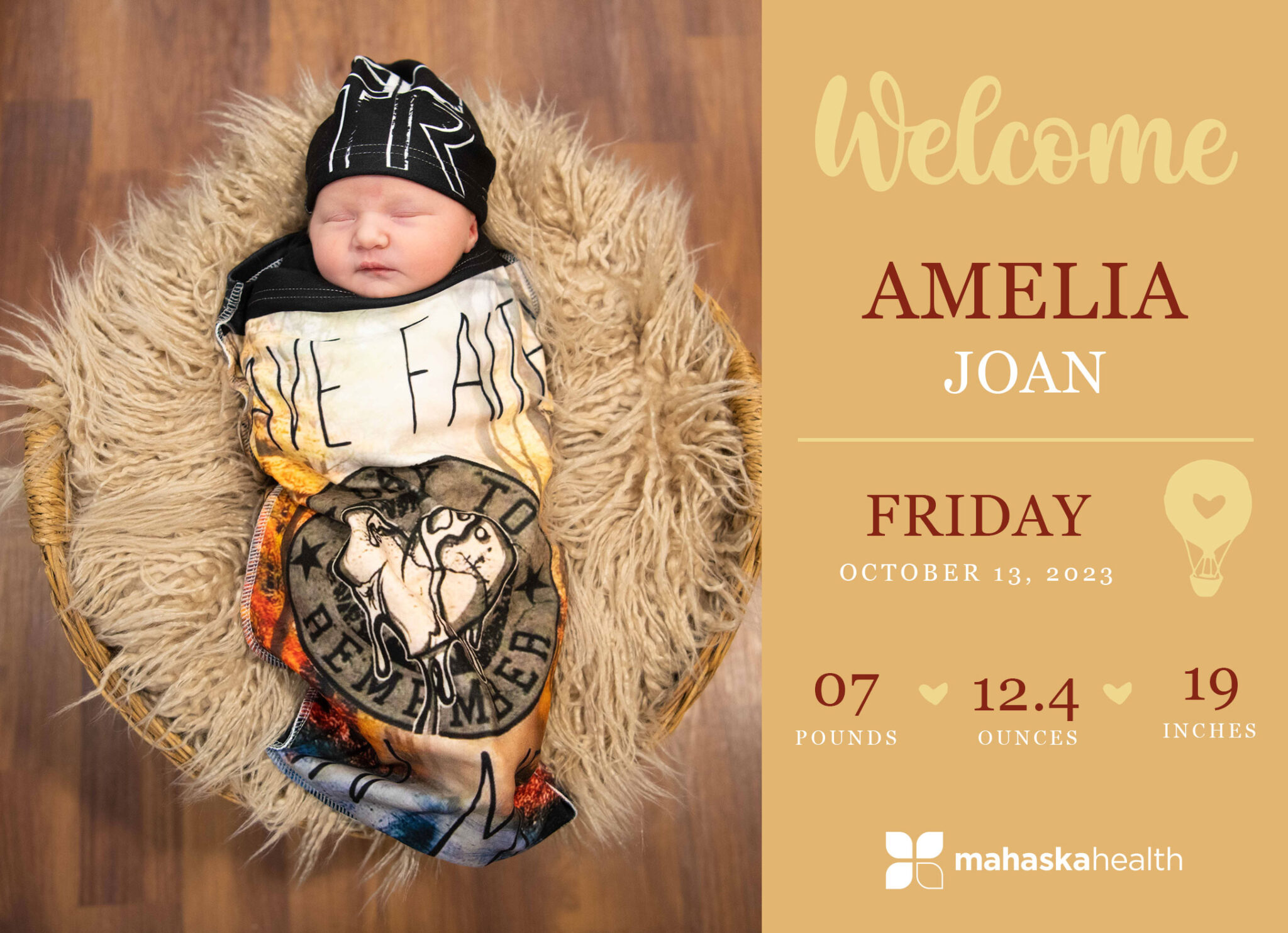 Welcome Amelia Joan! - Mahaska Health