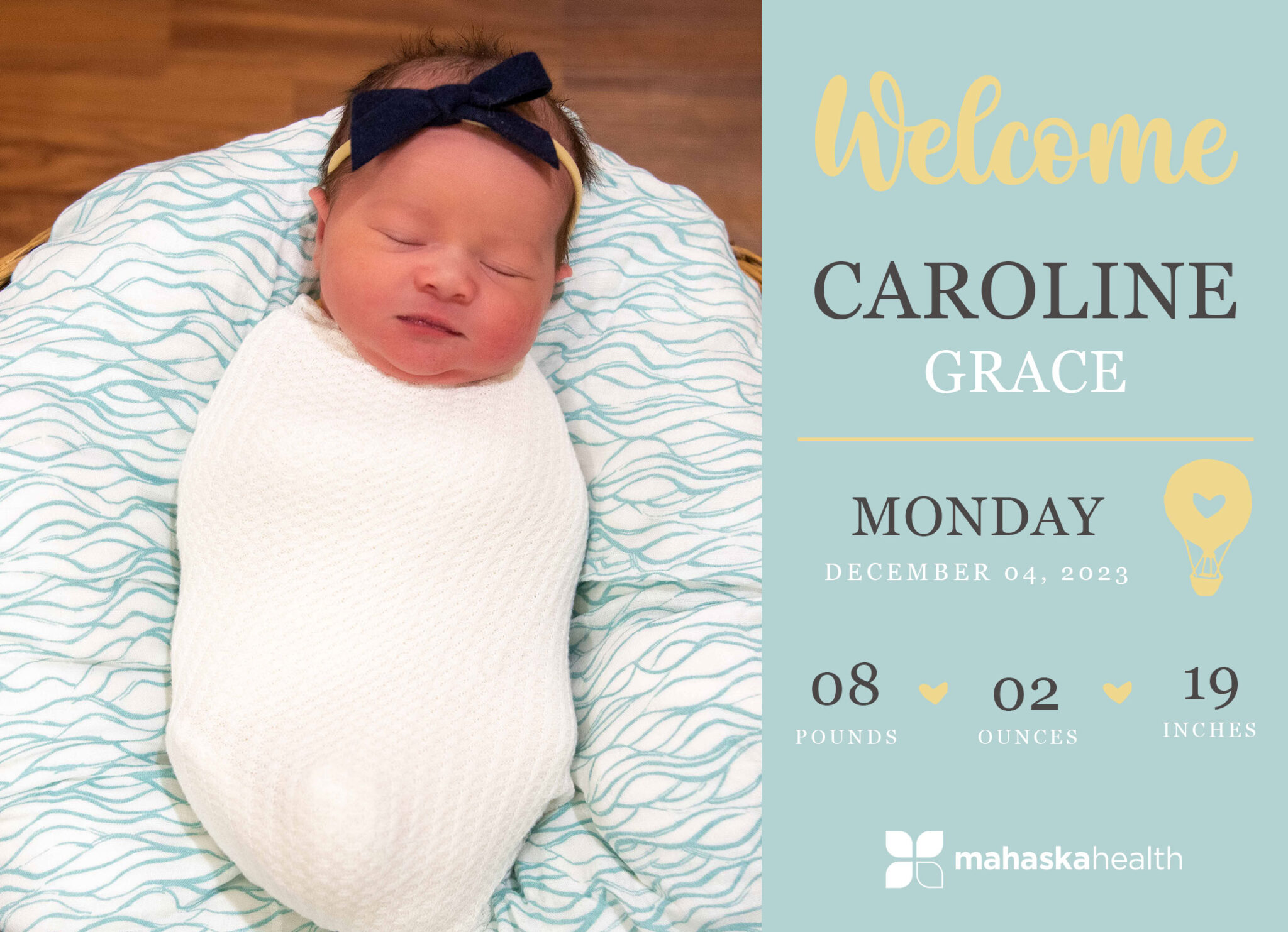 Welcome Caroline Grace! - Mahaska Health