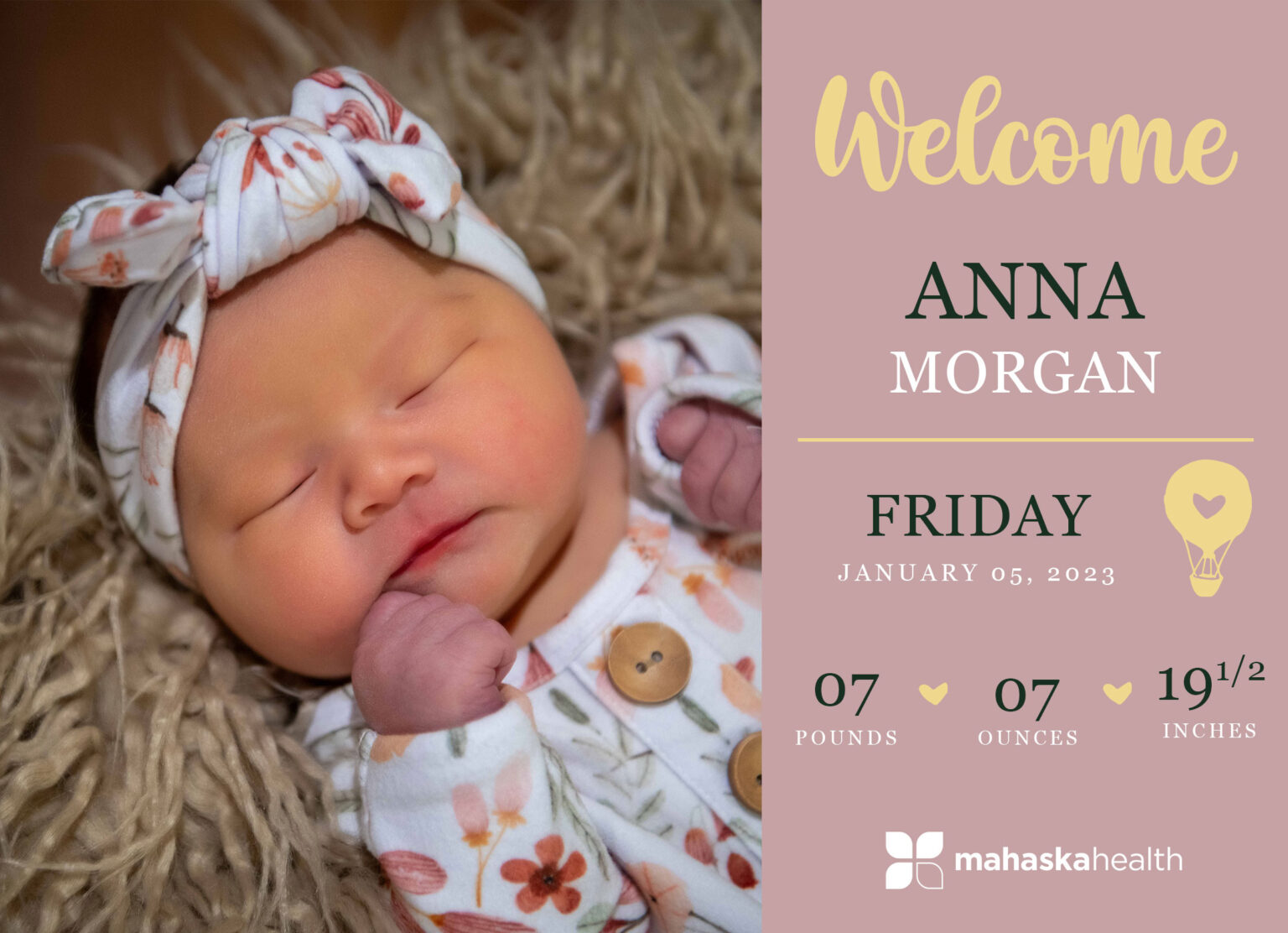 Welcome Anna Morgan! - Mahaska Health