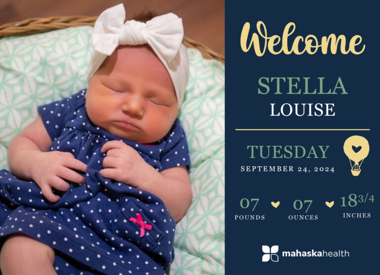 Welcome Stella Louise! - Mahaska Health