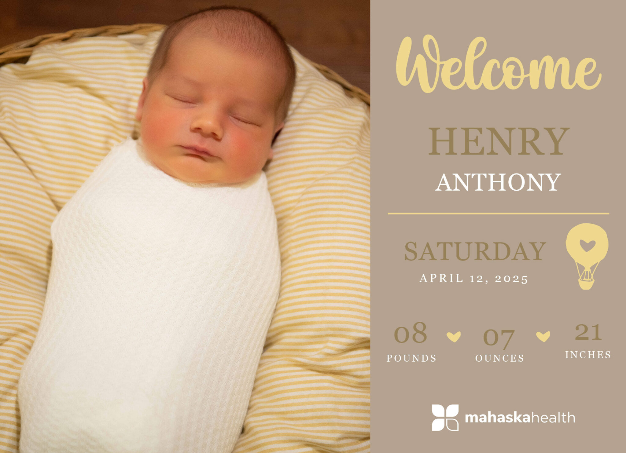 Welcome Henry Anthony! - Mahaska Health