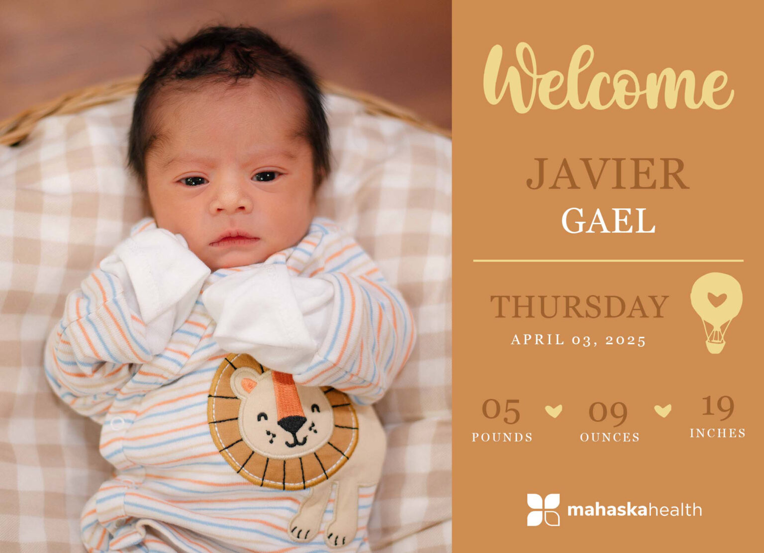Welcome Javier Gael! - Mahaska Health