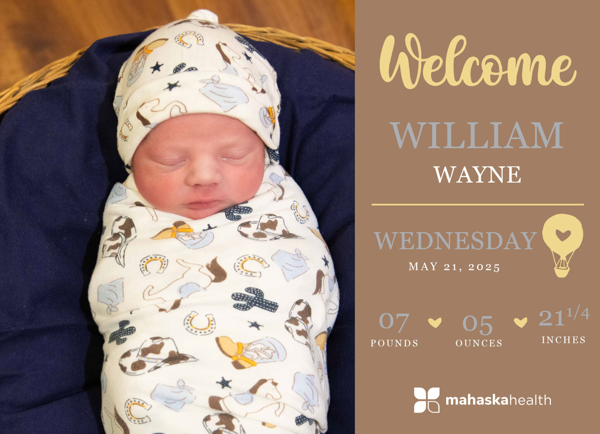 Welcome William Wayne! - Mahaska Health