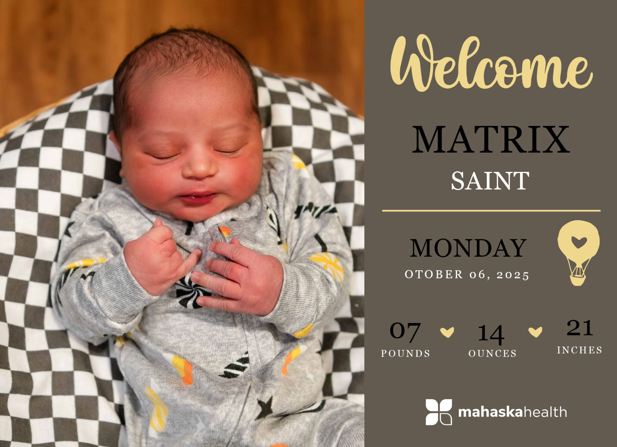 Welcome Matrix Saint! - Mahaska Health