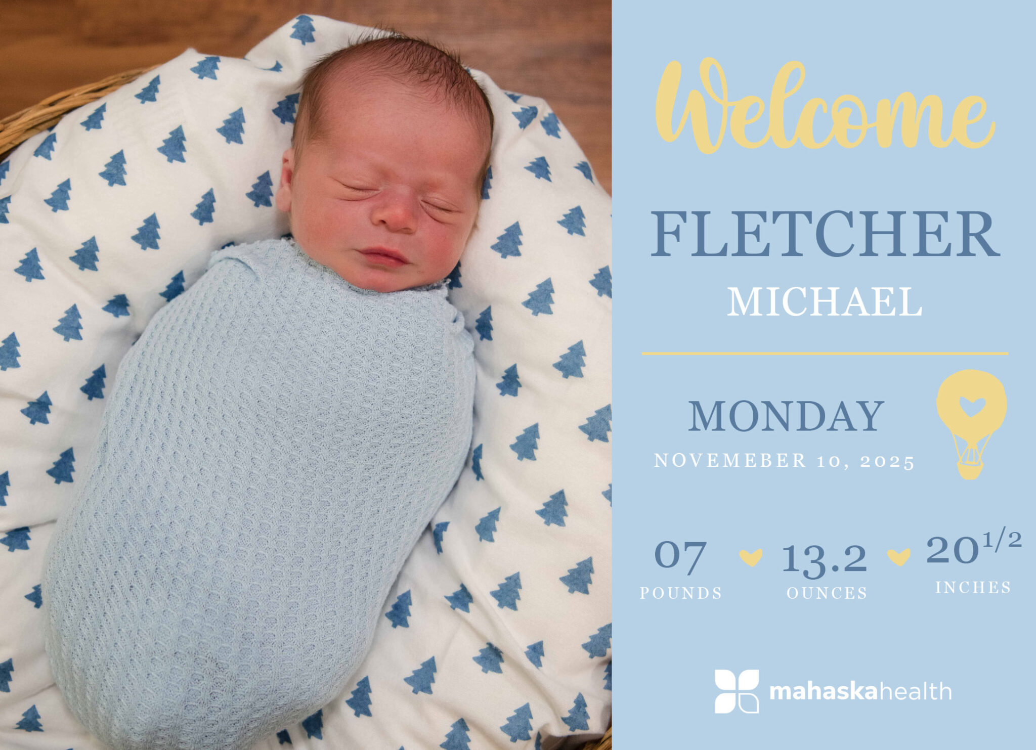 Welcome Fletcher Michael! - Mahaska Health