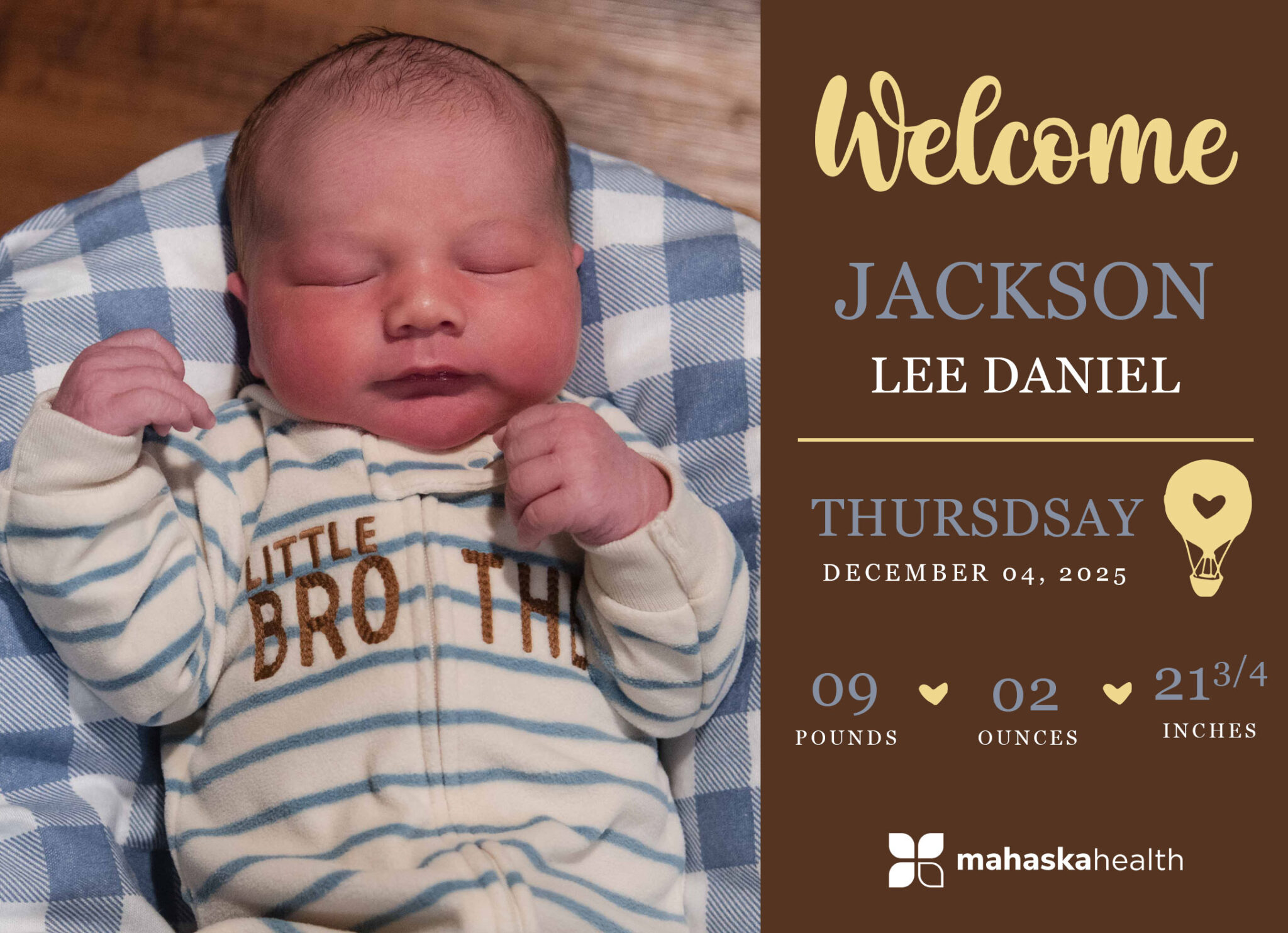 Welcome Jackson Lee Daniel! - Mahaska Health